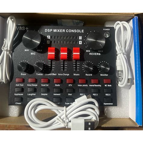 Sound card V S cao cấp có kết nối không dây bluetooth dành cho míc thu âm hàng đẹp Shopee