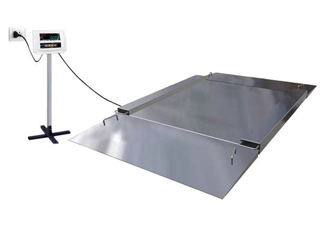 Low Profile Weighing Scale With Two Side Ramp