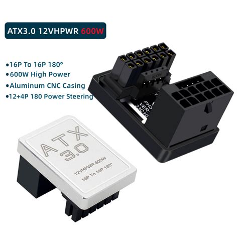 Nku Pcie50 그래픽 카드 전원 공급 장치 케이블 어댑터 Atx30 12vhpwr 600w 12 4 핀 수