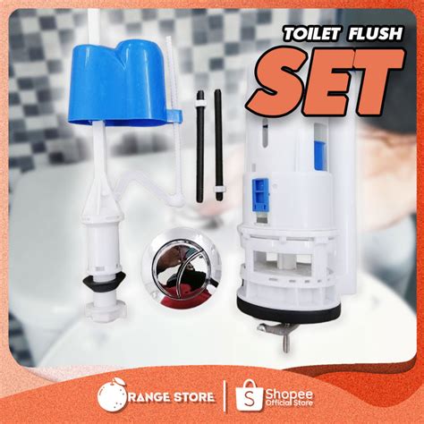 Flush Toilet Flush Set Pam Tandas Flush Duduk Toilet Flush Valve 馬桶水箱配件