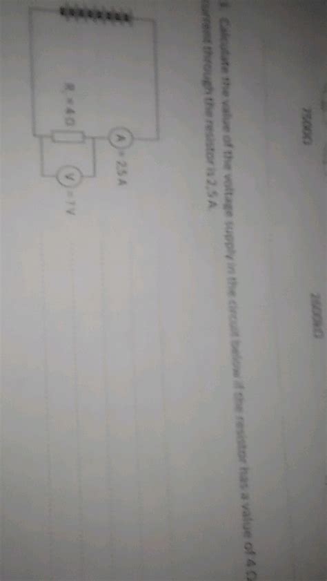 Calculare The Value Of The Voltage Supply Studyx