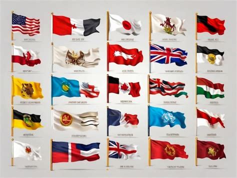 Premium Photo A Collage Of Flags And One That Says National