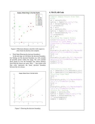 Designing A Minimum Distance To Class Mean Classifier Pdf