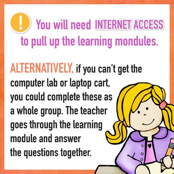 Computer Lab Lessons Computer Fundamentals Complete Unit TPT