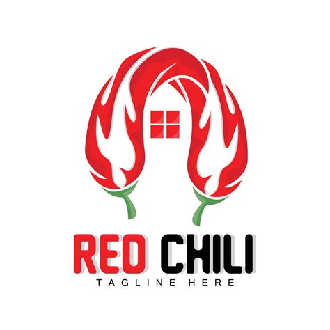 Red Chili Logo Hot Chili Peppers Vector Chili Garden House