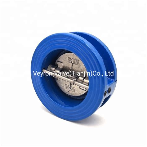 ASME ANSI DIN JIS Duo Non Return Spring Wafer Dual Plate Check Valve