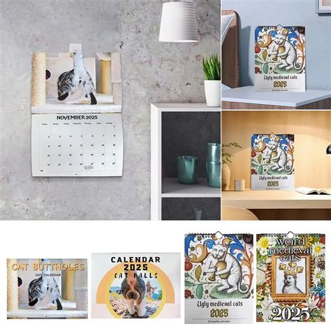 Ежедневный Еженедельный ежемесячный планировщик 2025 календарь подвесной бумажный календарь