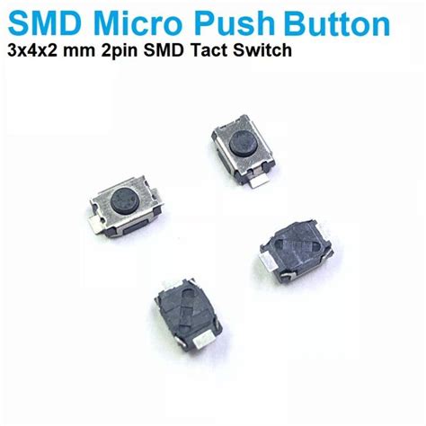 Smd Micro Push Button Switch 2p 3x4x2mm Uge Electronics Egypt