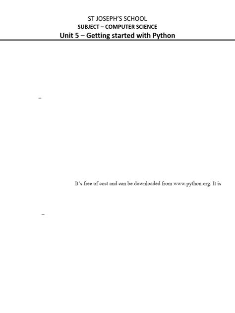 Getting Started With Python Pdf Data Type Python Programming Language