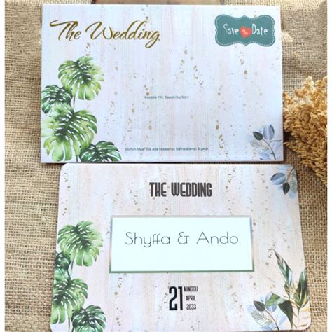 Jual Undangan Pernikahan Amplop Wedding Simple Murah Shopee Indonesia