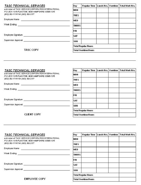 Timecard Templates Excel Word Excel Templates