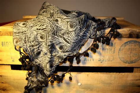 The Vintageblues Peacock Scarf