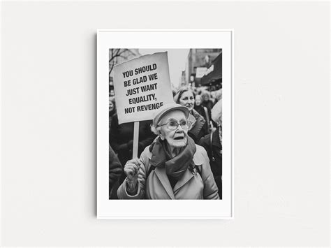 Feminist Poster Activist Art Womens March Art Print Etsy