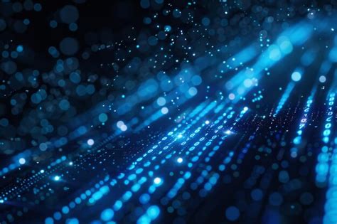 Premium Photo Digital Data Stream Of Blue Numbers And Code Flowing In