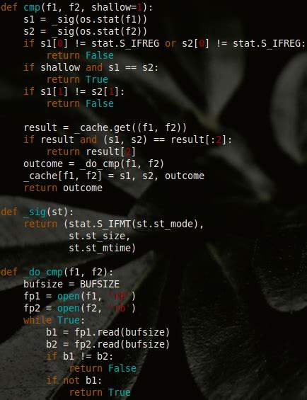 Filecmppy” Module In Python Each Moment Learn Something New