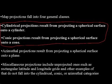 Map Projections Cartographic Concepts Map Projections Coordinate Systems