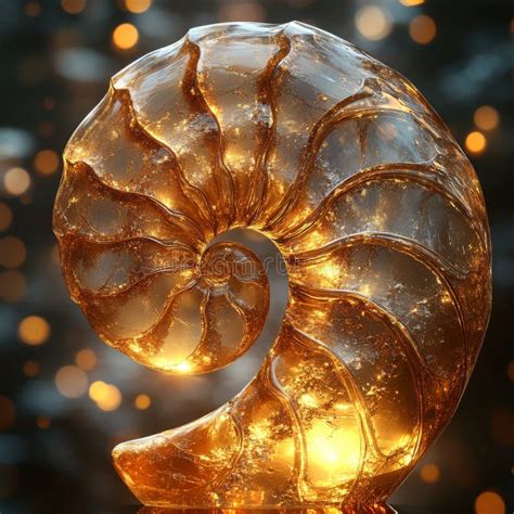 Intricate Details Of An Ammonite Fossil Showcase Natural Beauty And
