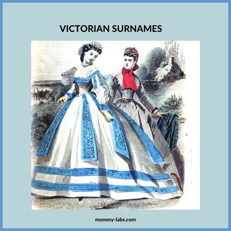 Victorian Surnames 1800s Last Names For Females And Males