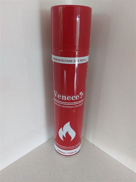 Venice Gas Refill Purified Butane Lighter Refills 1 X 300ml Each