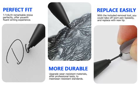 Amazon Com 6 Pack Felt Nib Compatible For Remarkable 2 Marker And Marker Plus Office Products