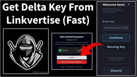 How To Get Delta Key From Linkvertise Delta Executor Mobile Key Fast Youtube