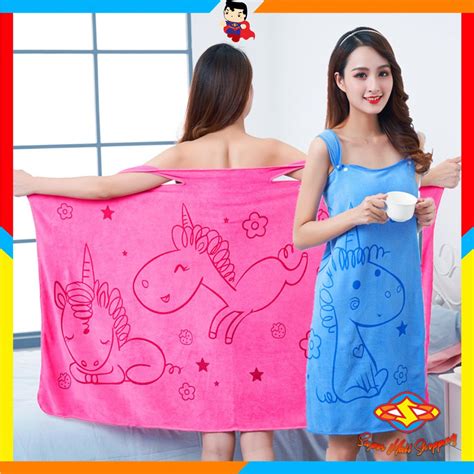 Jual Sms Handuk Mandi Dewasa Handuk Kimono Motif Kartun Wearable Towel