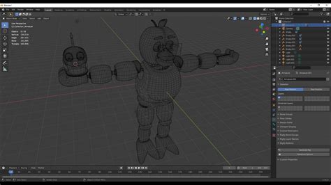 3d Fnaf Chica The Chicken Model Turbosquid 2099863