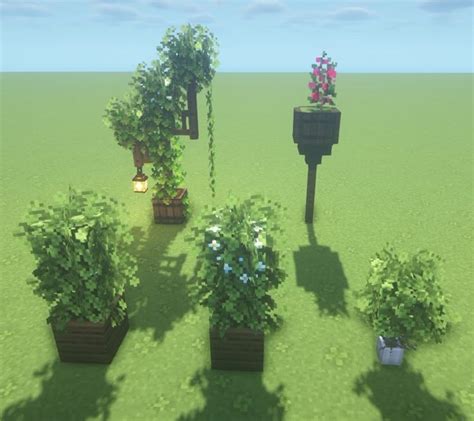 Plant Decoration Minecraft Designs Minecraft Cottage Minecraft Houses