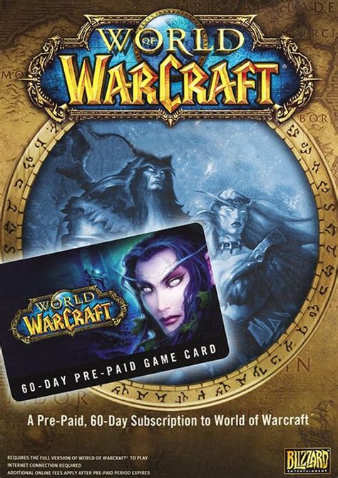 Buy World Of Warcraft 60 Day Pre Paid Game Card Pcmac Us Cd Key Loaded