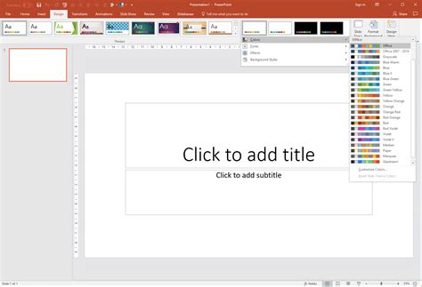 How To Change The Color Scheme Of PowerPoint Presentation