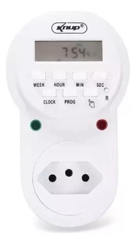 Timer Temporizador De Tomada Bivolt Digital Programável 24hr Mercadolivre