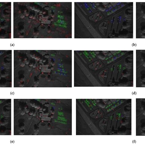 the detection results of the proposed fdda and some related methods for