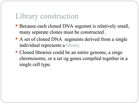 Lecture Recombinant Dna Technology Ppt
