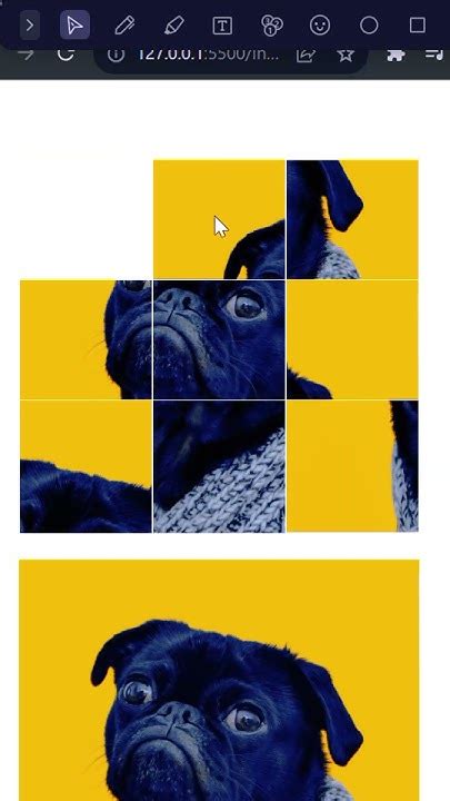 sliding image puzzle html css and javascript project youtube