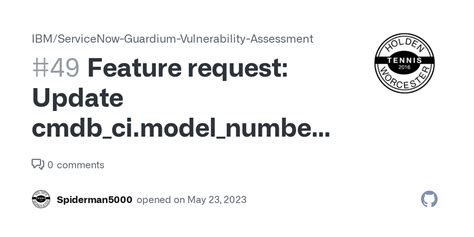 Feature Request Update Cmdb Ci Model Number Field With Database Version Information · Issue 49