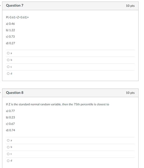 Solved Question 7 10 Pts P 0 61 Chegg Com