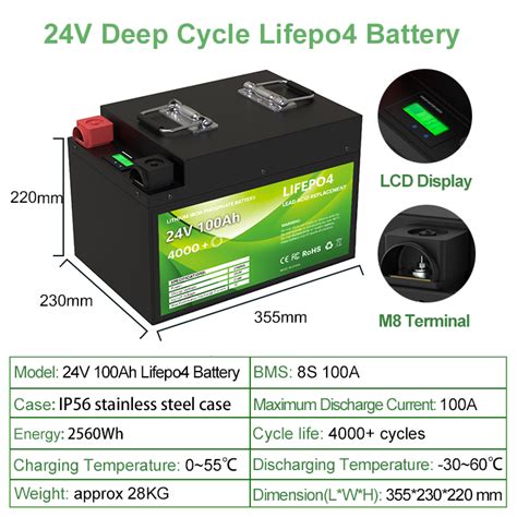 OEM 12V 24V 48V 200Ah 300Ah 400Ah 100Ah 50Ah 20Ah Battery LiFePO4 Solar Lithium Iron Phosphate