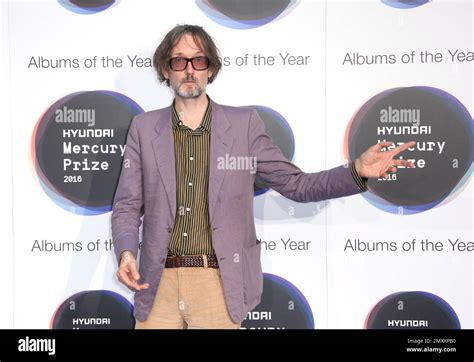 Singer Jarvis Cocker Poses For Photographers Upon Arrival At The