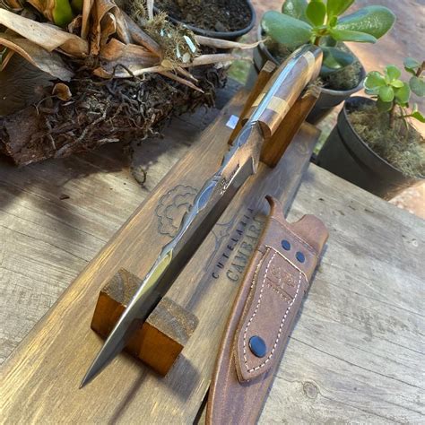 Faca 7 Polegadas Em Aço Alemão Facas Cambará Cutelaria Artesanal