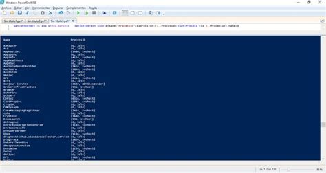 Mostrar La Relación Entre Servicios Y Procesos Con Powershell