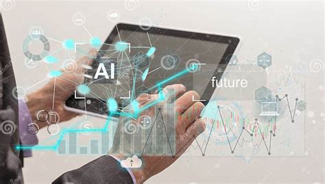 man using tools ai technology smart robot science and artificial