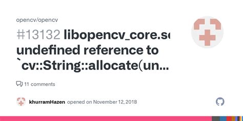 Libopencv Core So Undefined Reference To Cv String Allocate Unsigned Long Compiling