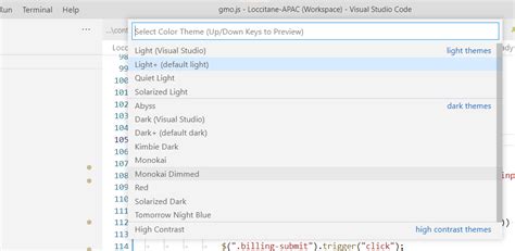 Colors Change Background Colour For Visual Studio Code Stack Overflow