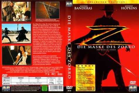 Die Maske Des Zorro Dvd Cover And Label 1998 R2 German