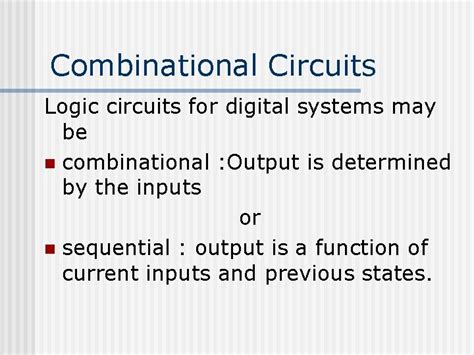 Lecture 3 Combinational Logic Design Chapter 3 Basic