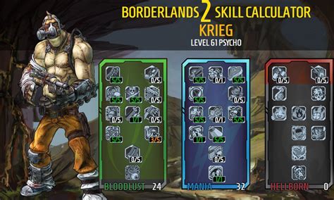 Krieg Builds Borderlands Wiki Walkthroughs Weapons Classes