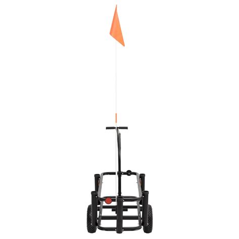 Vidaxl Fishing Trolley Black Steel Wood Factory Furniture