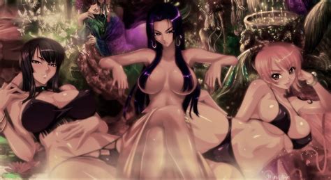 rule 34 3girls boa hancock female female only kagami hirotaka