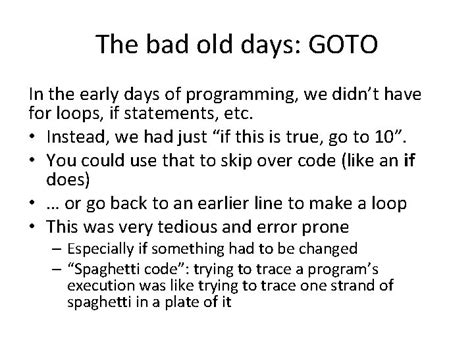 Cs 115 Lecture Structured Programming Taken From Notes