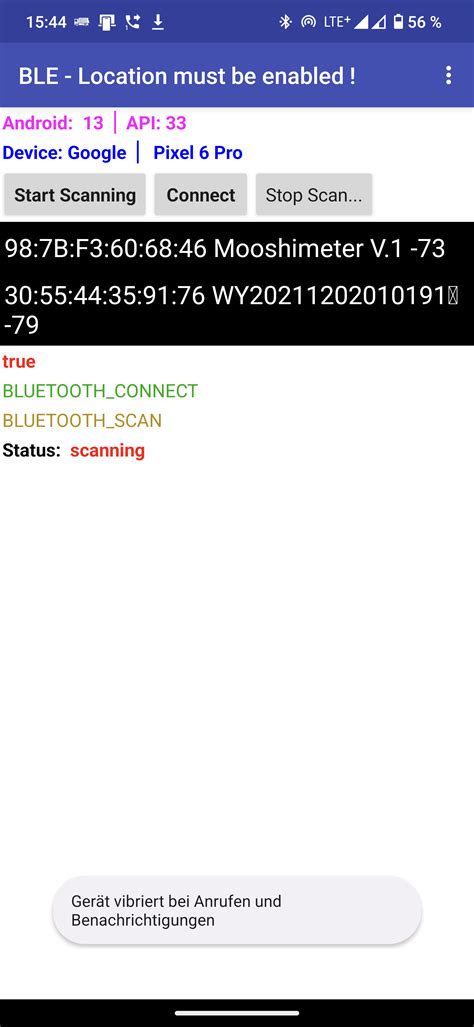 Ble Extension Date Built 2023 02 23 Permissions And Connecting Issuses On Android 12 Mit